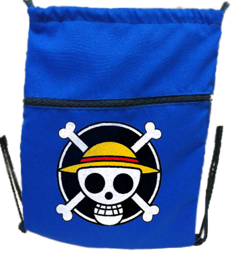 One Piece (2) String Bag Drawstring Bag With Extra Pocket Zipper – Arteefi